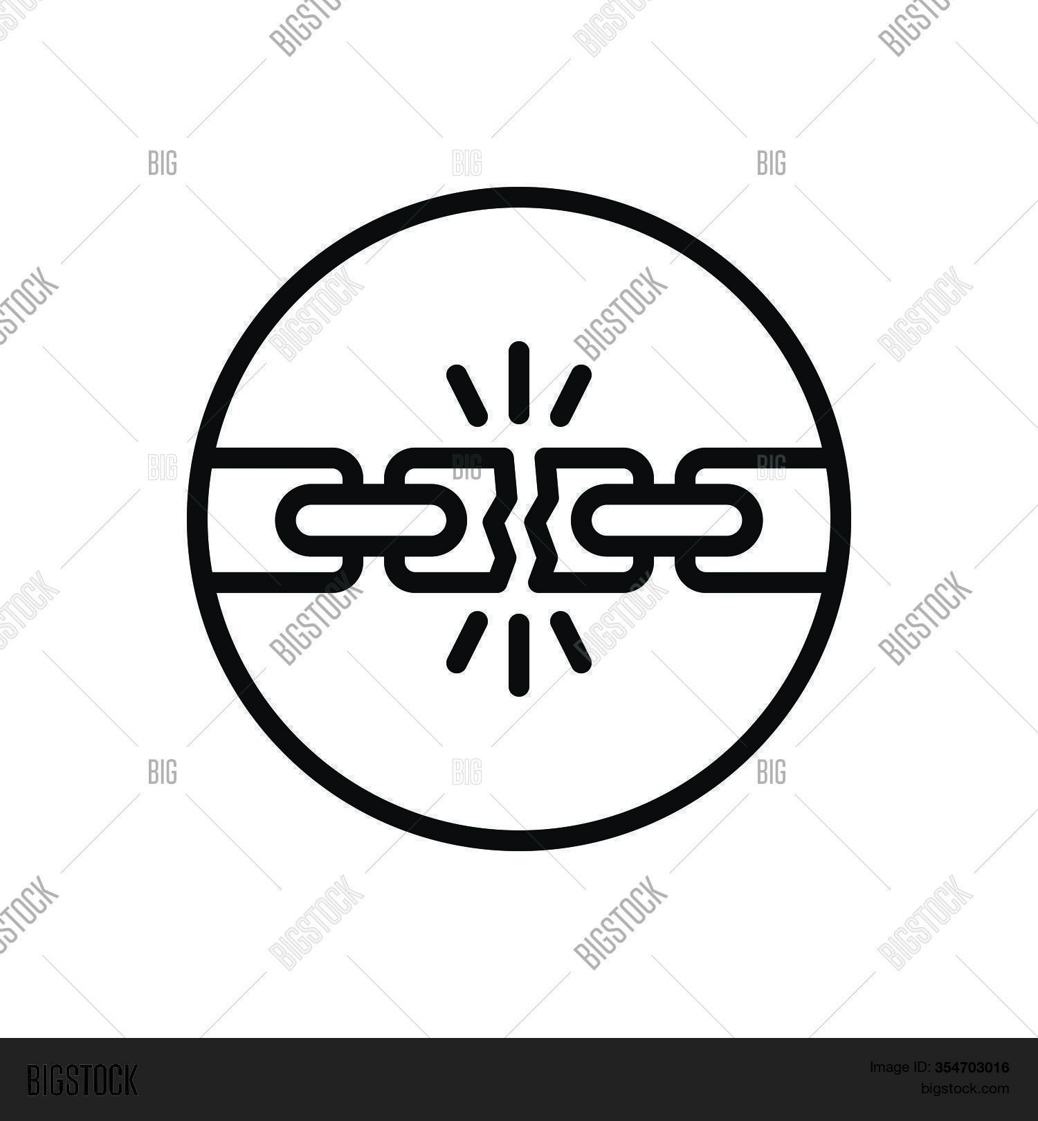 Black Line Icon Weak Vector & Photo (Free Trial) | Bigstock