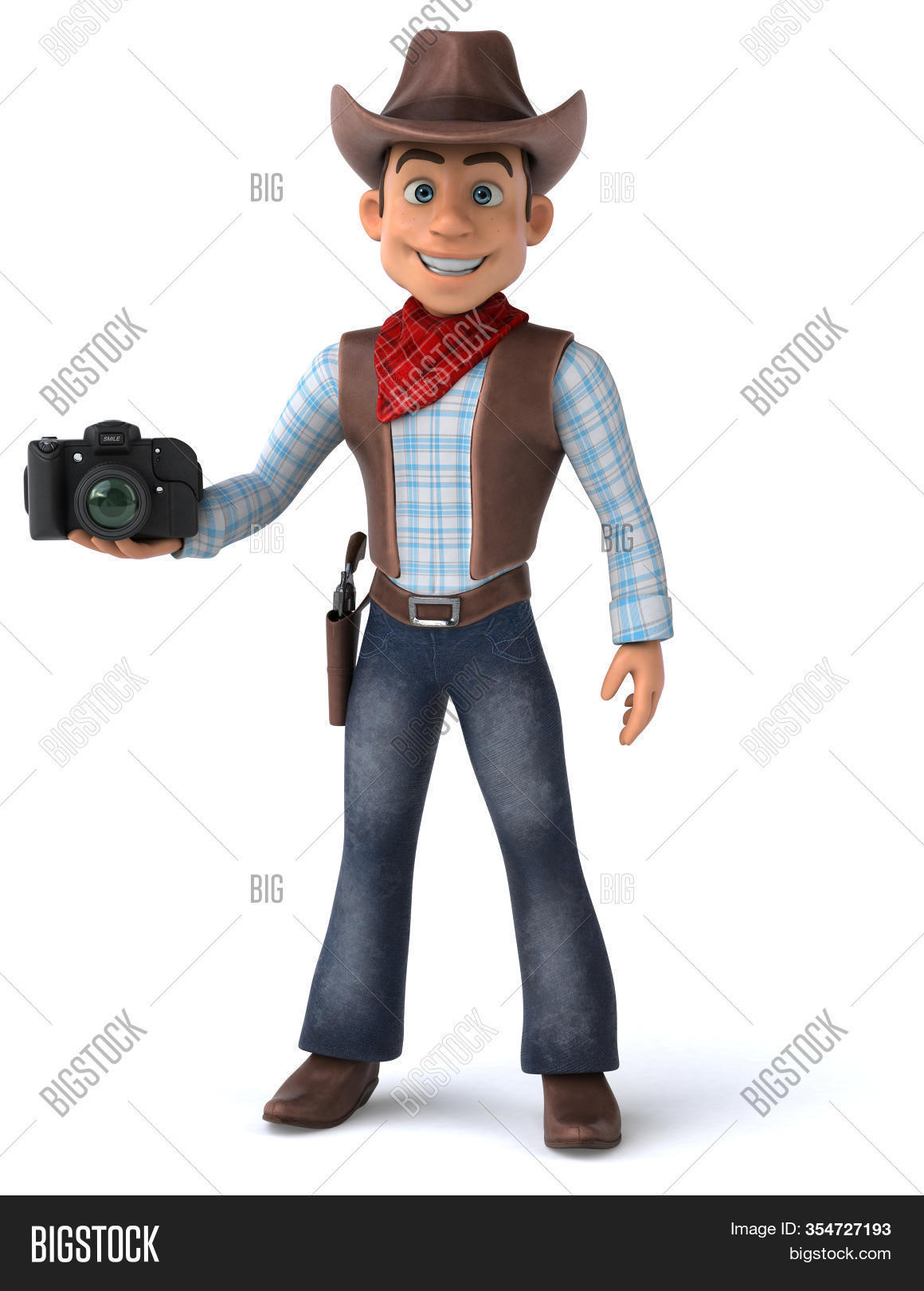 Fun Cowboy - 3D Image & Photo (Free Trial) | Bigstock