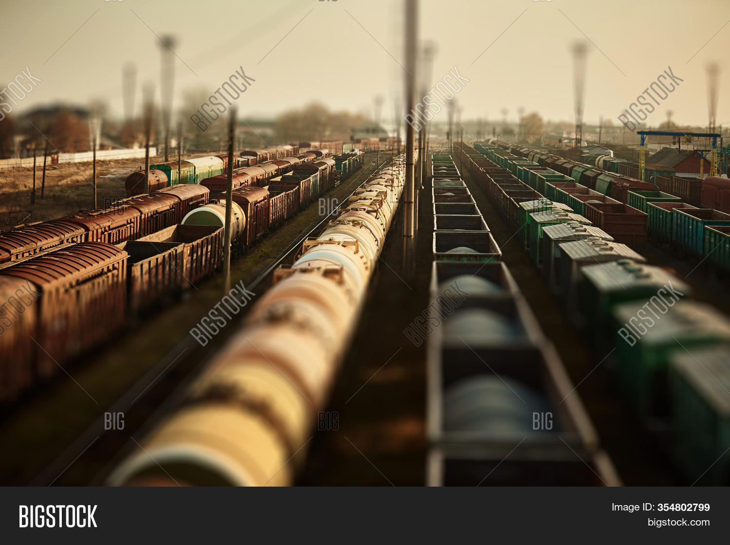 Freight Railway Cars Image & Photo (Free Trial) | Bigstock