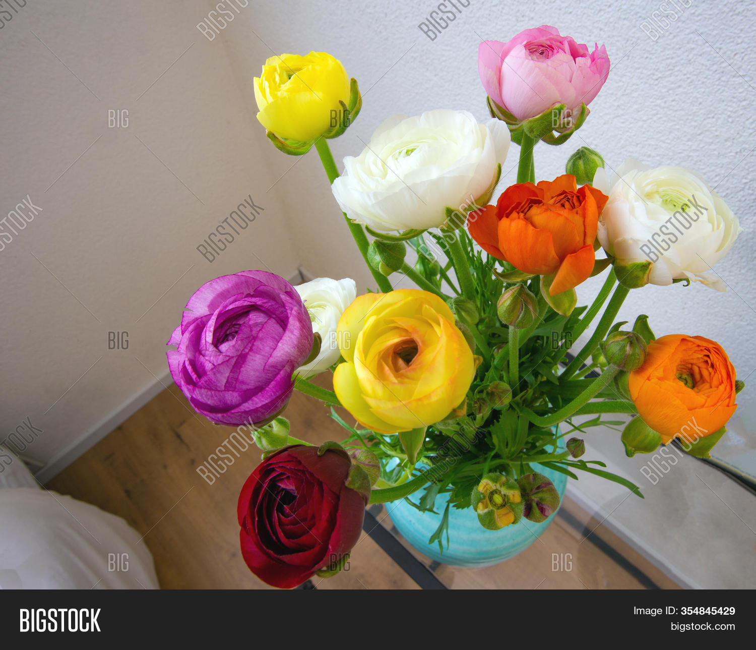 Flowers Vase Top View