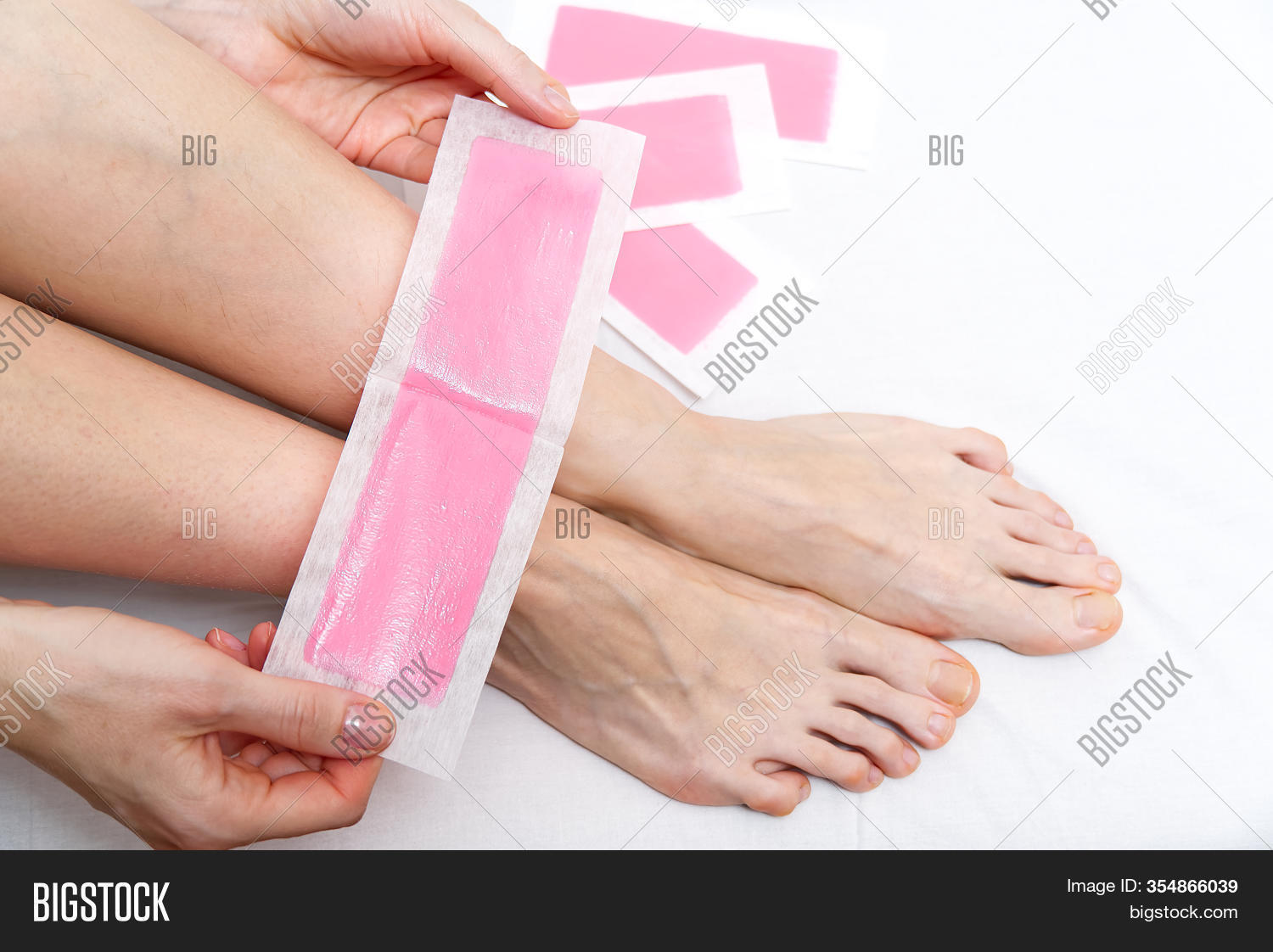Woman Using Pink Wax Image & Photo (Free Trial) | Bigstock