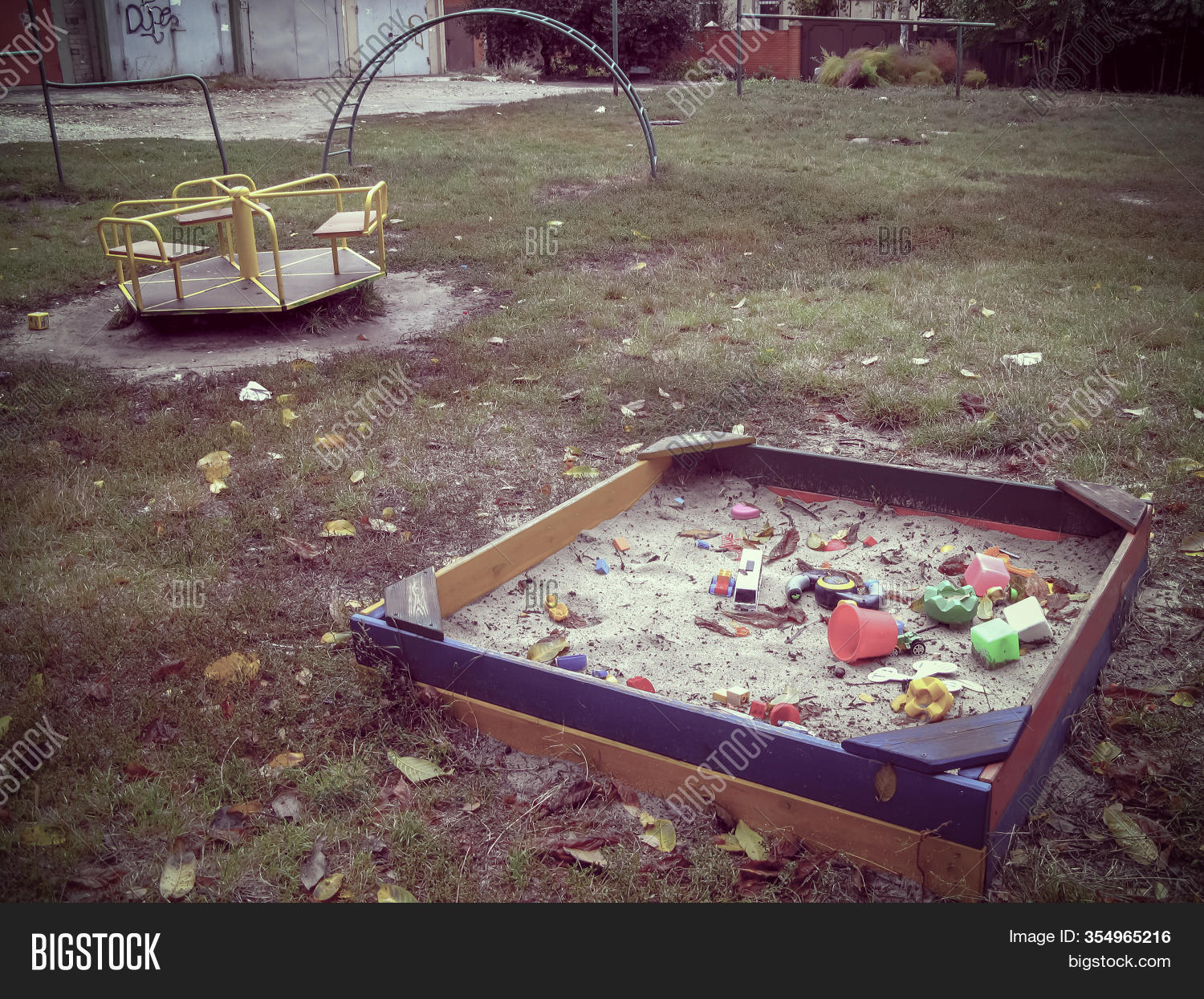 Toys Left By Children Image & Photo (Free Trial) | Bigstock