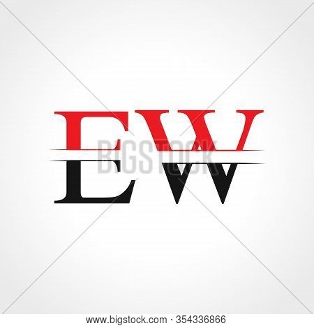 Initial Ew Letter Vector & Photo (Free Trial) | Bigstock