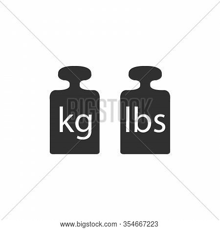 Weight Kg Lbs Icon . Vector & Photo (Free Trial) | Bigstock