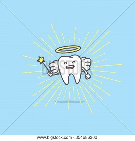 Dental Cartoon Angel Vector & Photo (Free Trial) | Bigstock