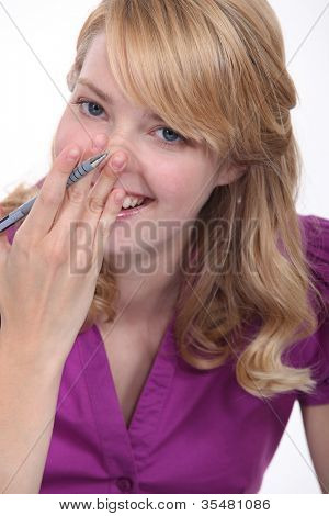 Woman Giggling Image & Photo (Free Trial) | Bigstock