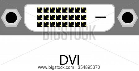 Dvi Connector Monitor Vector & Photo (Free Trial) | Bigstock