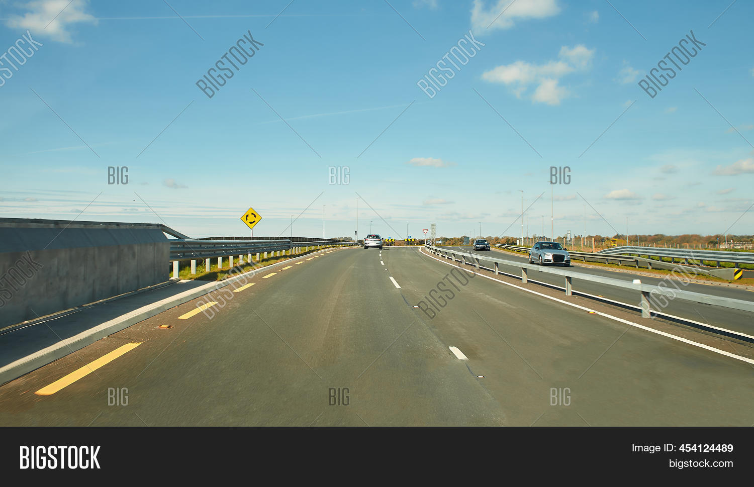 Rear View Cars Driving Image & Photo (Free Trial) | Bigstock