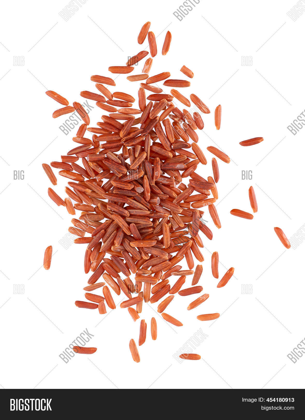 Red Rice Isolated On Image & Photo (Free Trial) | Bigstock