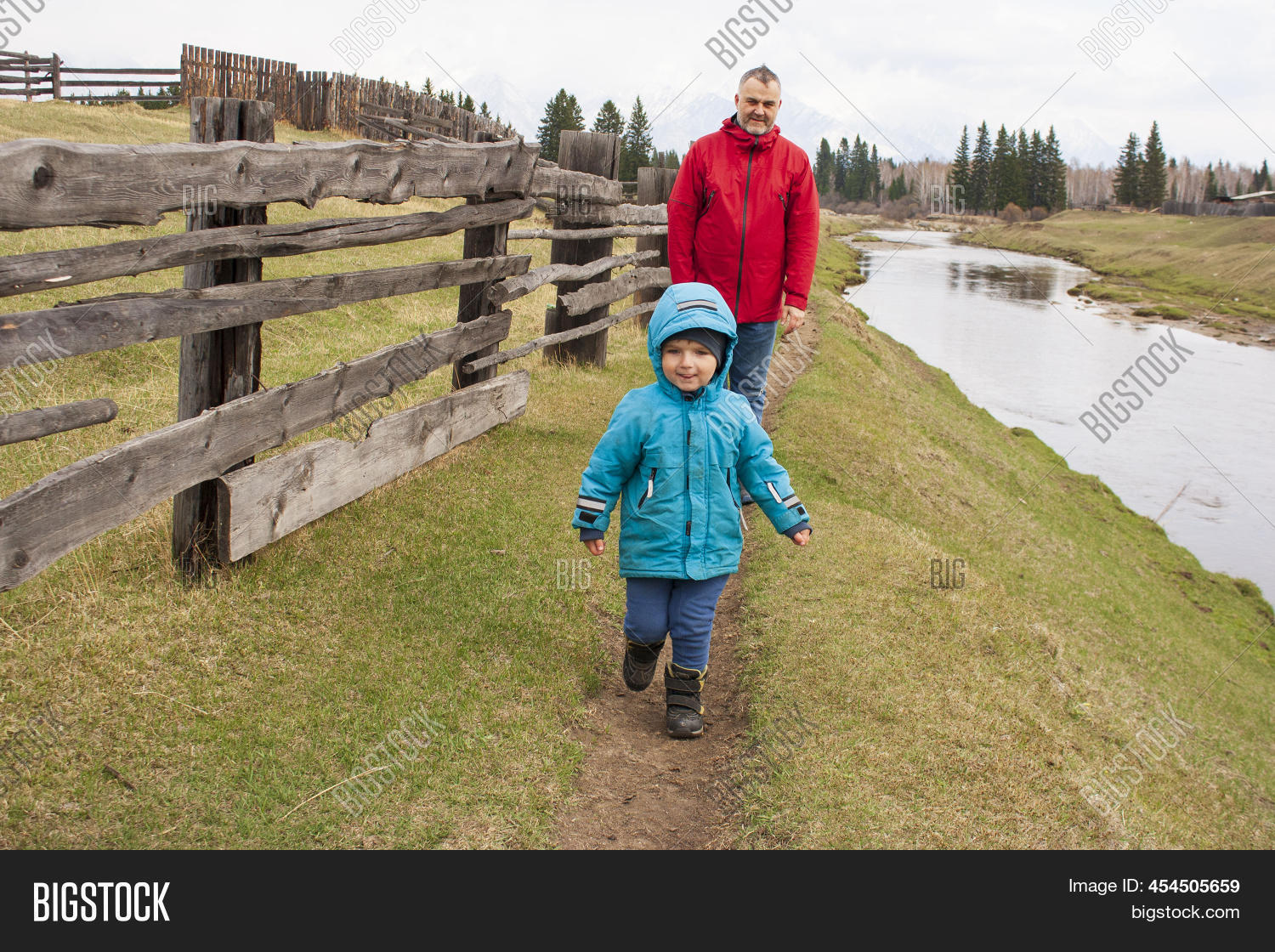 Father Son Standing On Image & Photo (Free Trial) | Bigstock