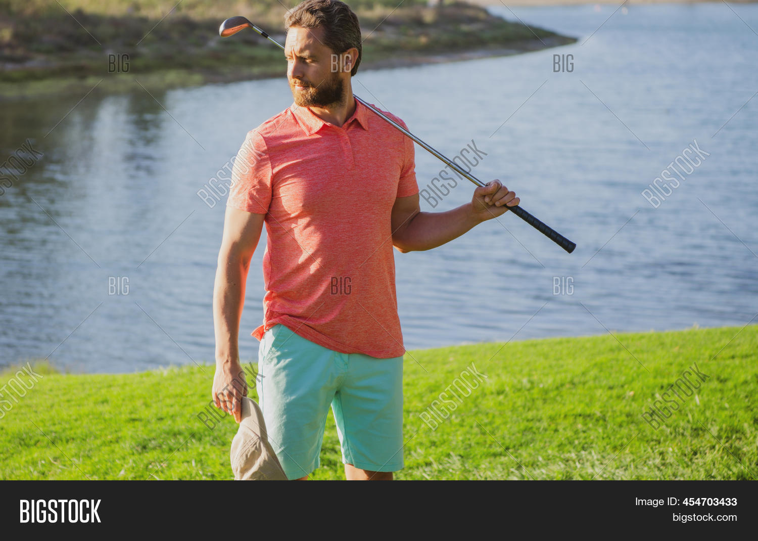 Male Golf Player On Image & Photo (Free Trial) | Bigstock