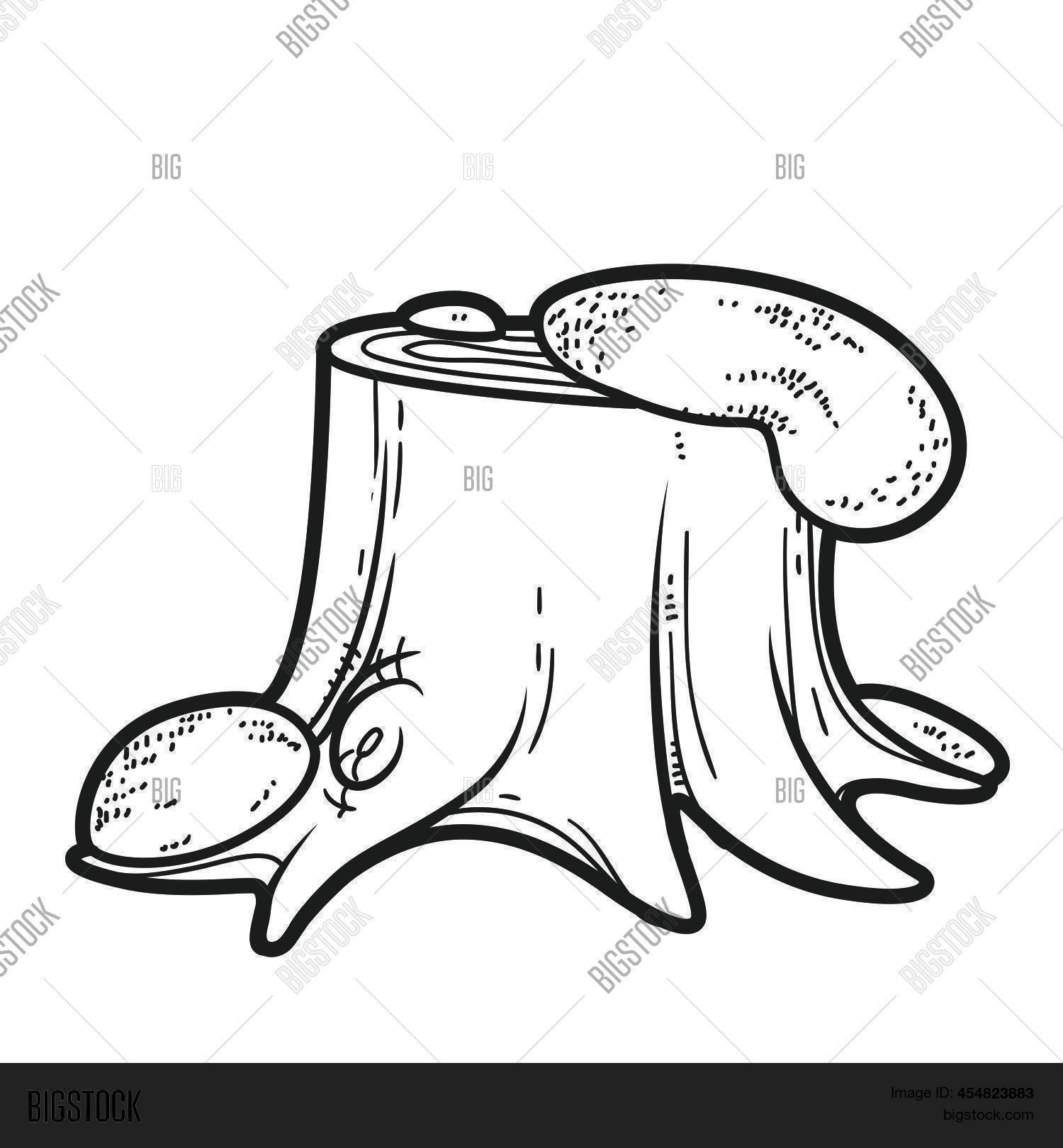 Small Stump Covered Vector & Photo (Free Trial) | Bigstock