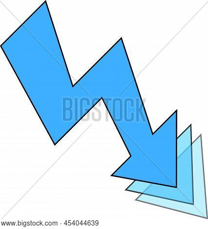 Check Mark Arrow Blue Vector & Photo (Free Trial) | Bigstock