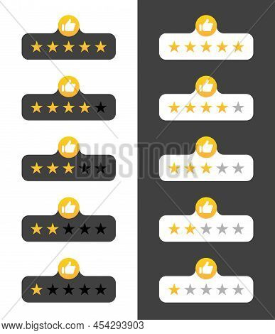 Five Stars Rate. 5 Vector & Photo (Free Trial) | Bigstock