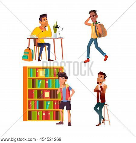 Thinking Student Cartoon