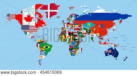 Vector World Map Vector & Photo (Free Trial) | Bigstock