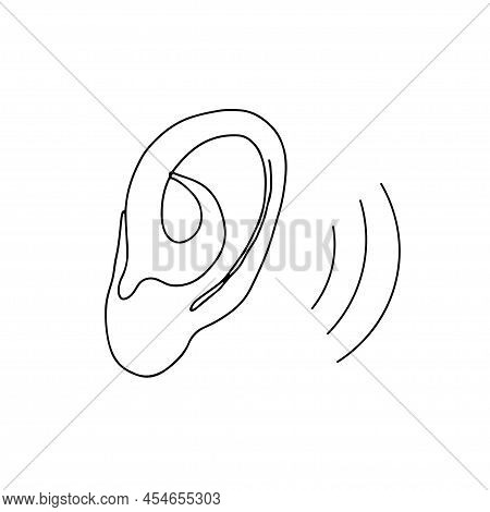 Doodle Human Ear Vector & Photo (Free Trial) | Bigstock