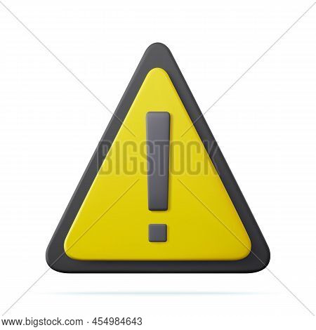 3d Hazard Warning Vector & Photo (Free Trial) | Bigstock