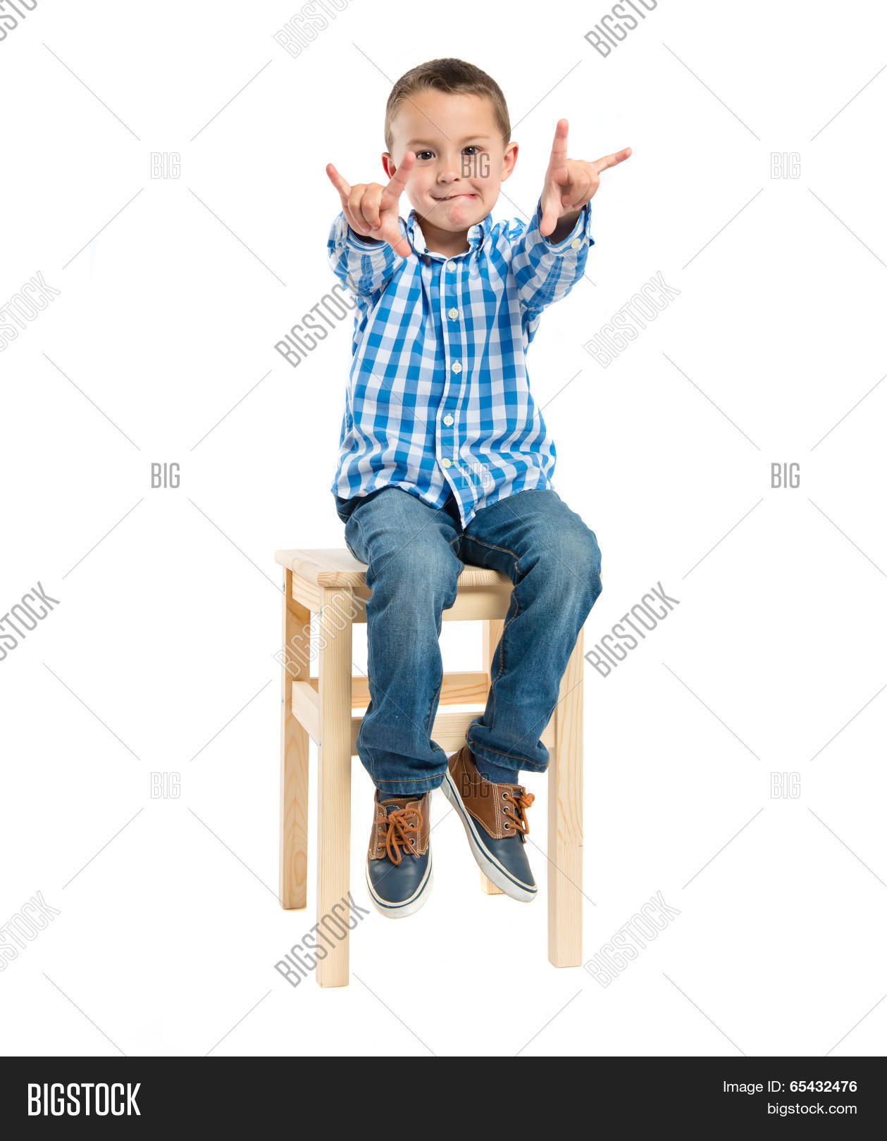 Kid Doing Horn Sign Image & Photo (Free Trial) | Bigstock