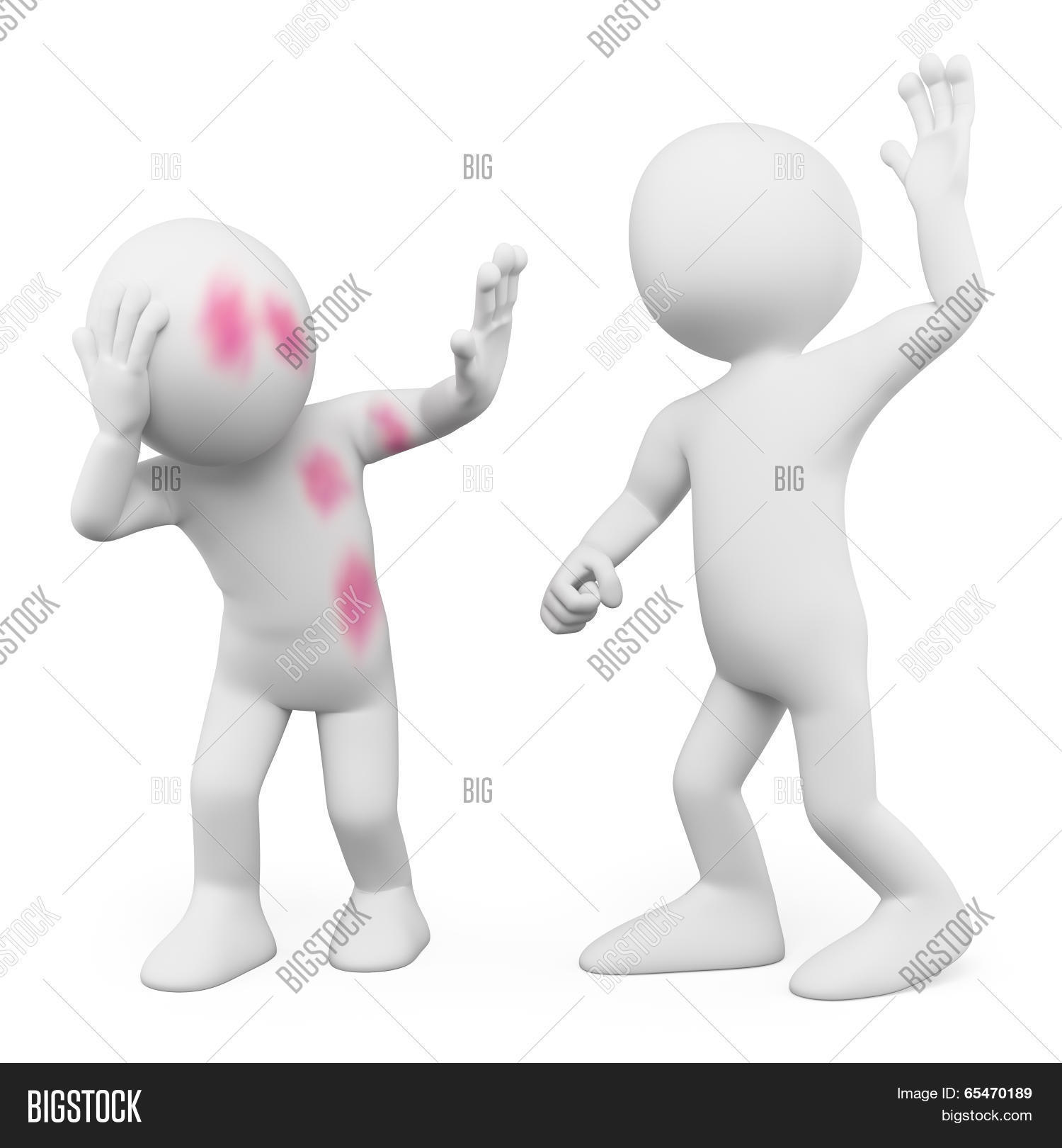 3D White People. Abuse Image & Photo (Free Trial) | Bigstock