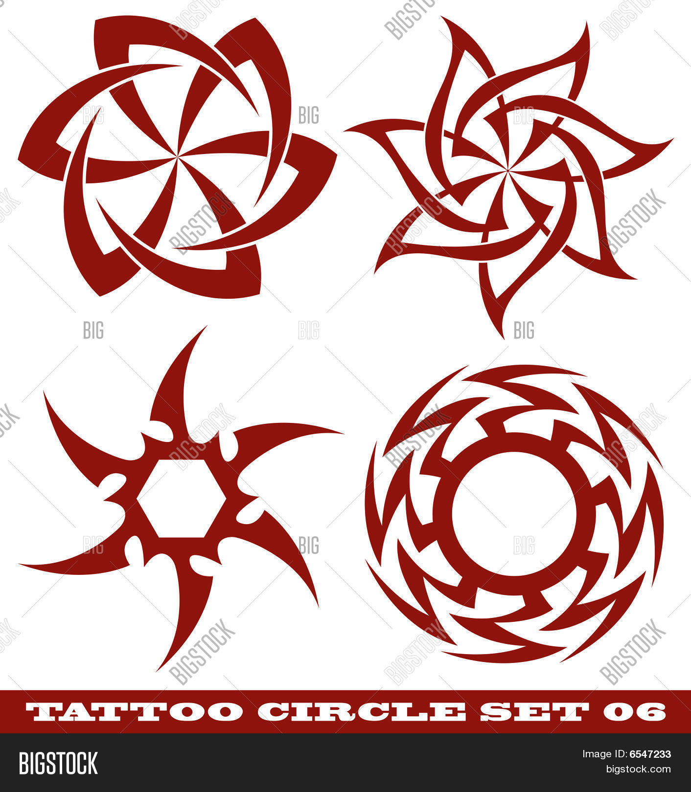 Tattoo Circle Vector & Photo (Free Trial) | Bigstock