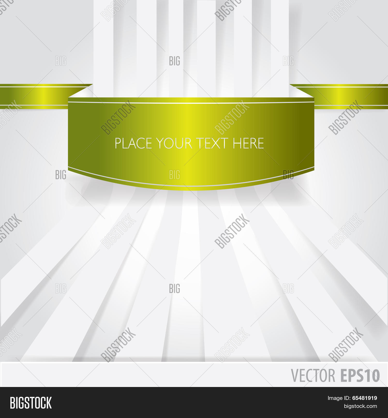 Green Ribbon Text Vector & Photo (Free Trial) | Bigstock