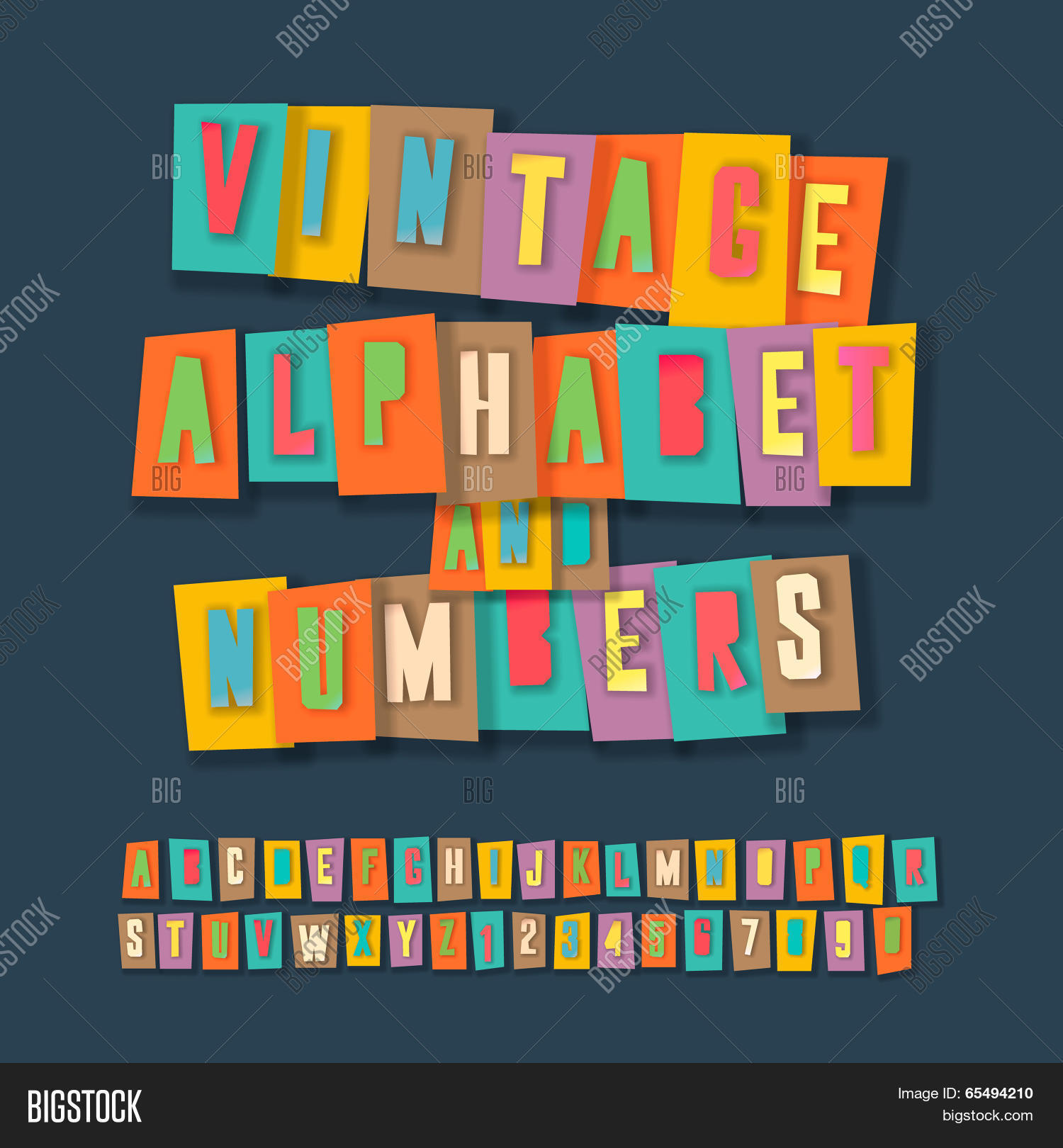 Vintage Alphabet Vector & Photo (Free Trial) | Bigstock