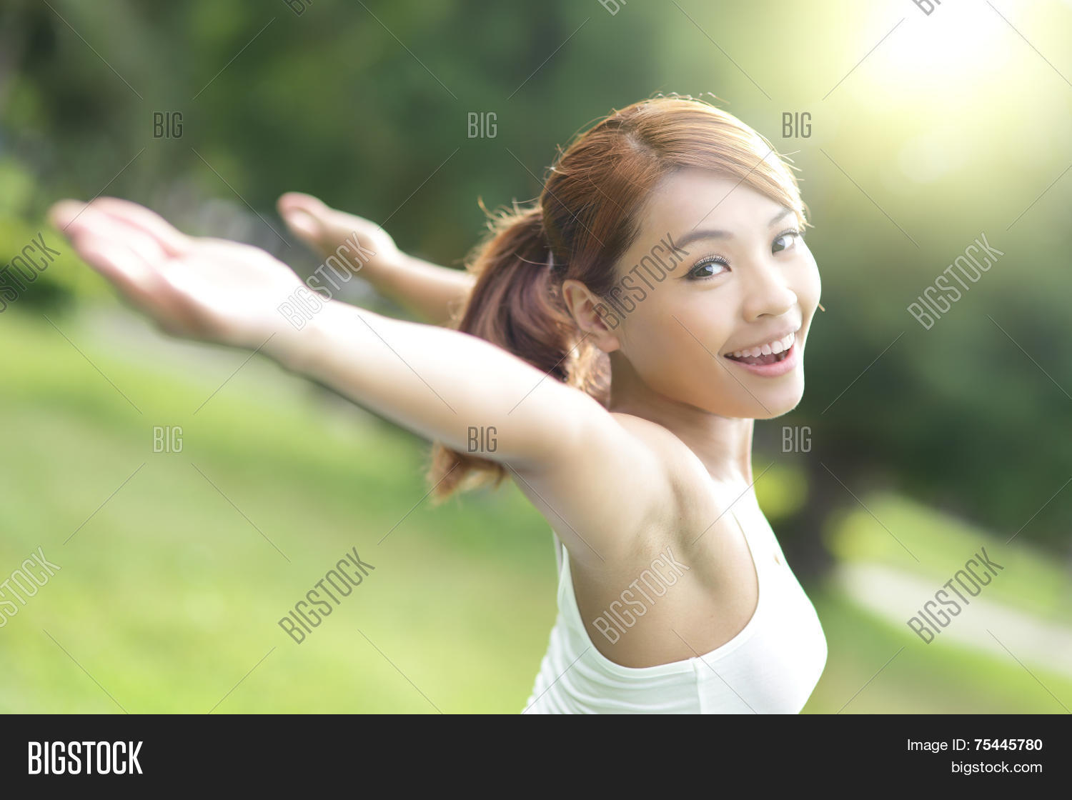 Carefree Free Woman Image & Photo (Free Trial) | Bigstock