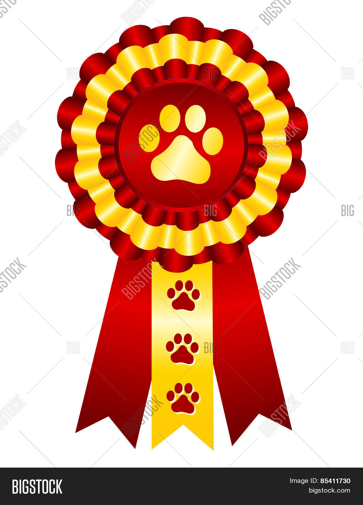 Dog Award Ribbon Red Image & Photo (Free Trial) | Bigstock