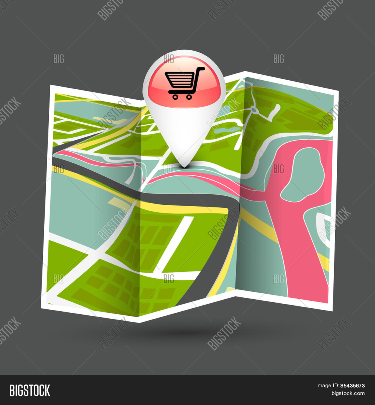 City Map Shiny Vector & Photo (Free Trial) | Bigstock