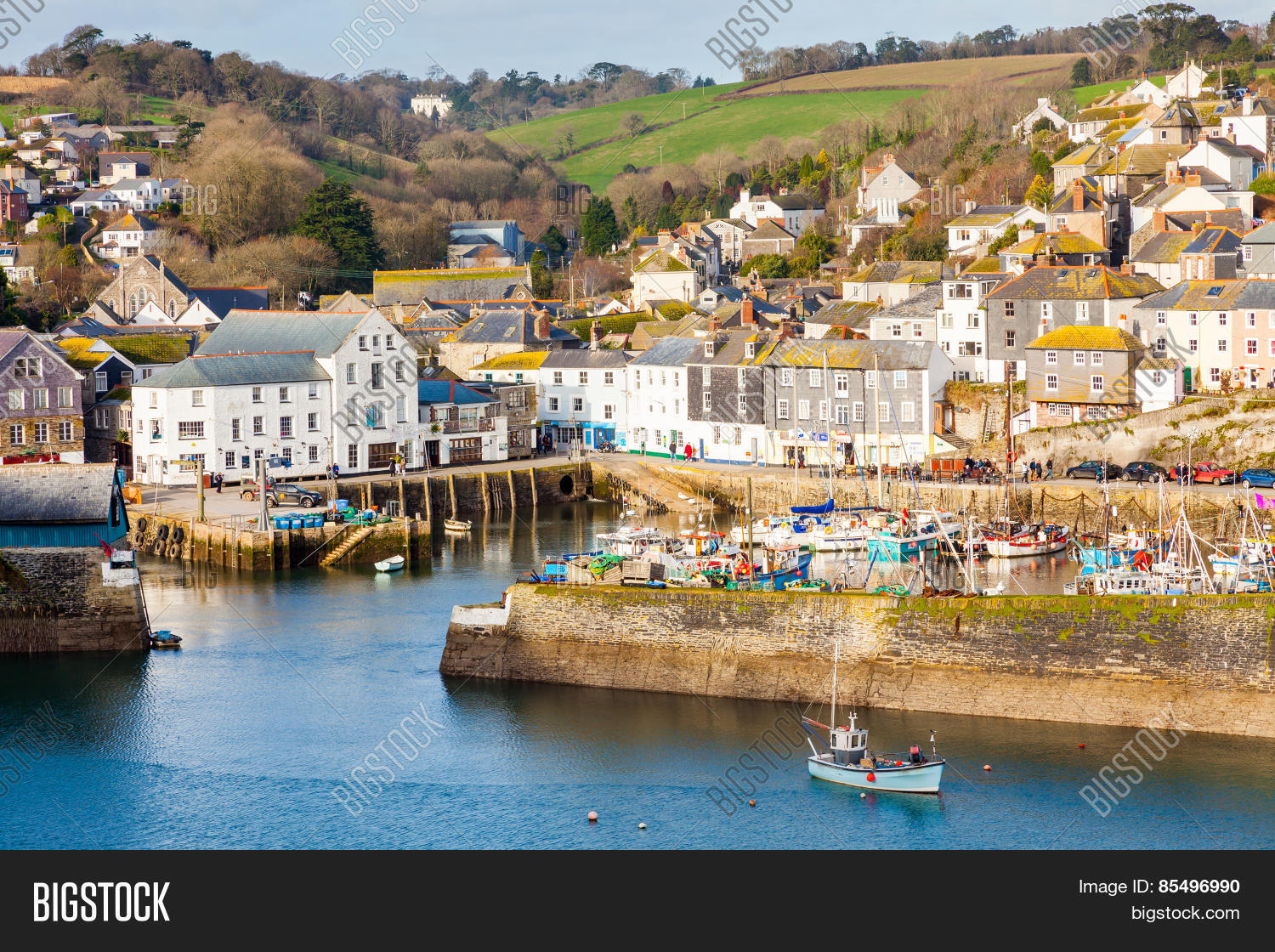 Mevagissey Harbour Image & Photo (Free Trial) | Bigstock