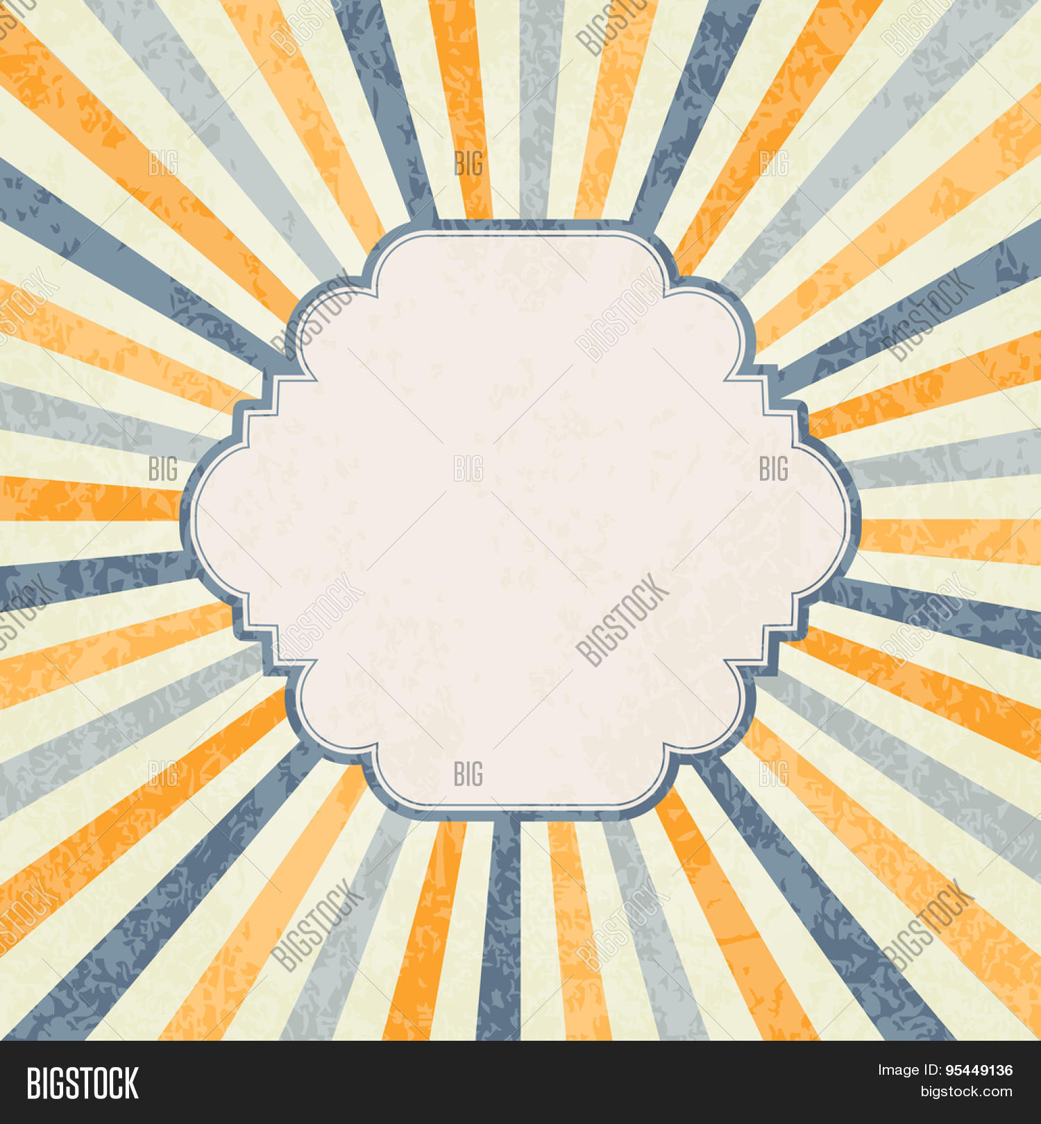 Retro Rays Background Vector & Photo (Free Trial) | Bigstock