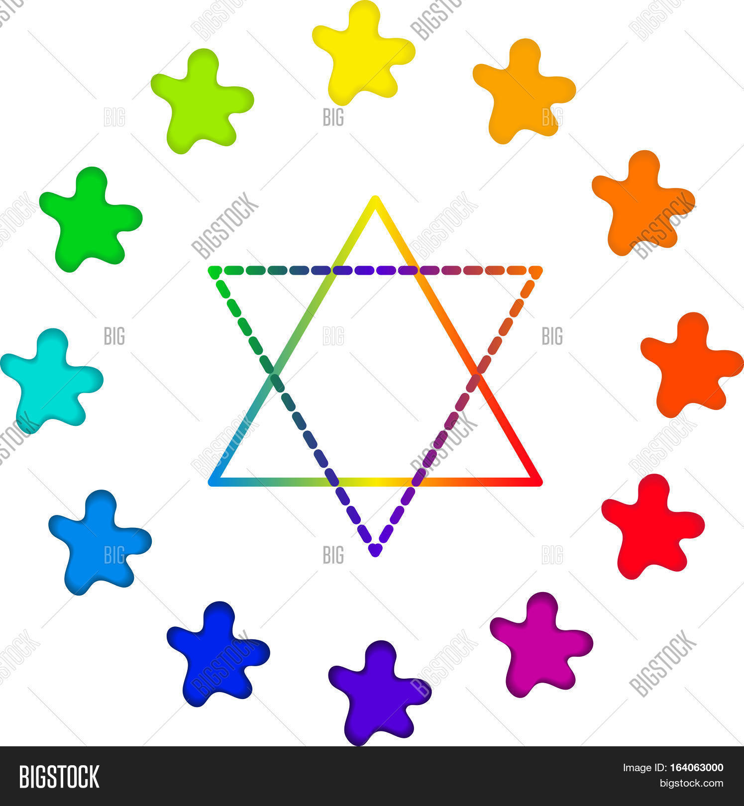 Blobs Paints Wheel Vector & Photo (Free Trial) | Bigstock