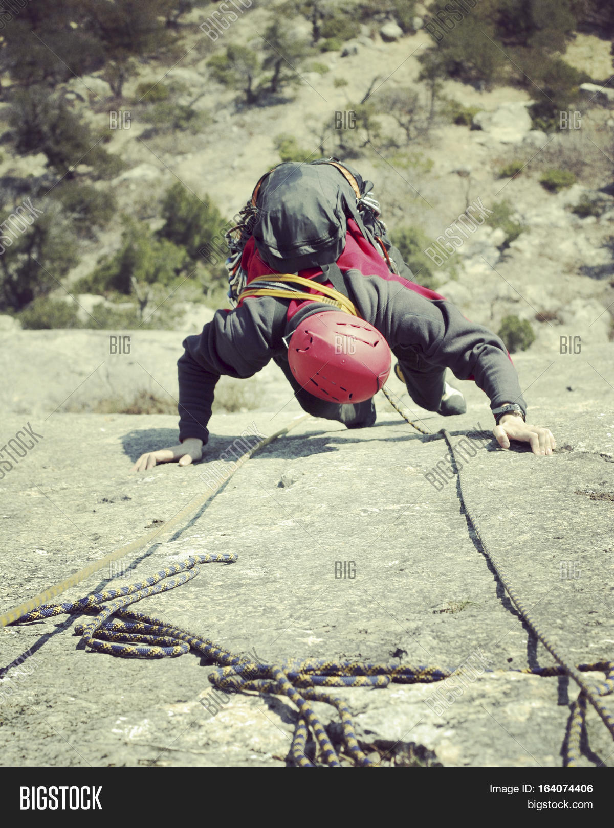 Young Man Climbing On Image & Photo (Free Trial) | Bigstock