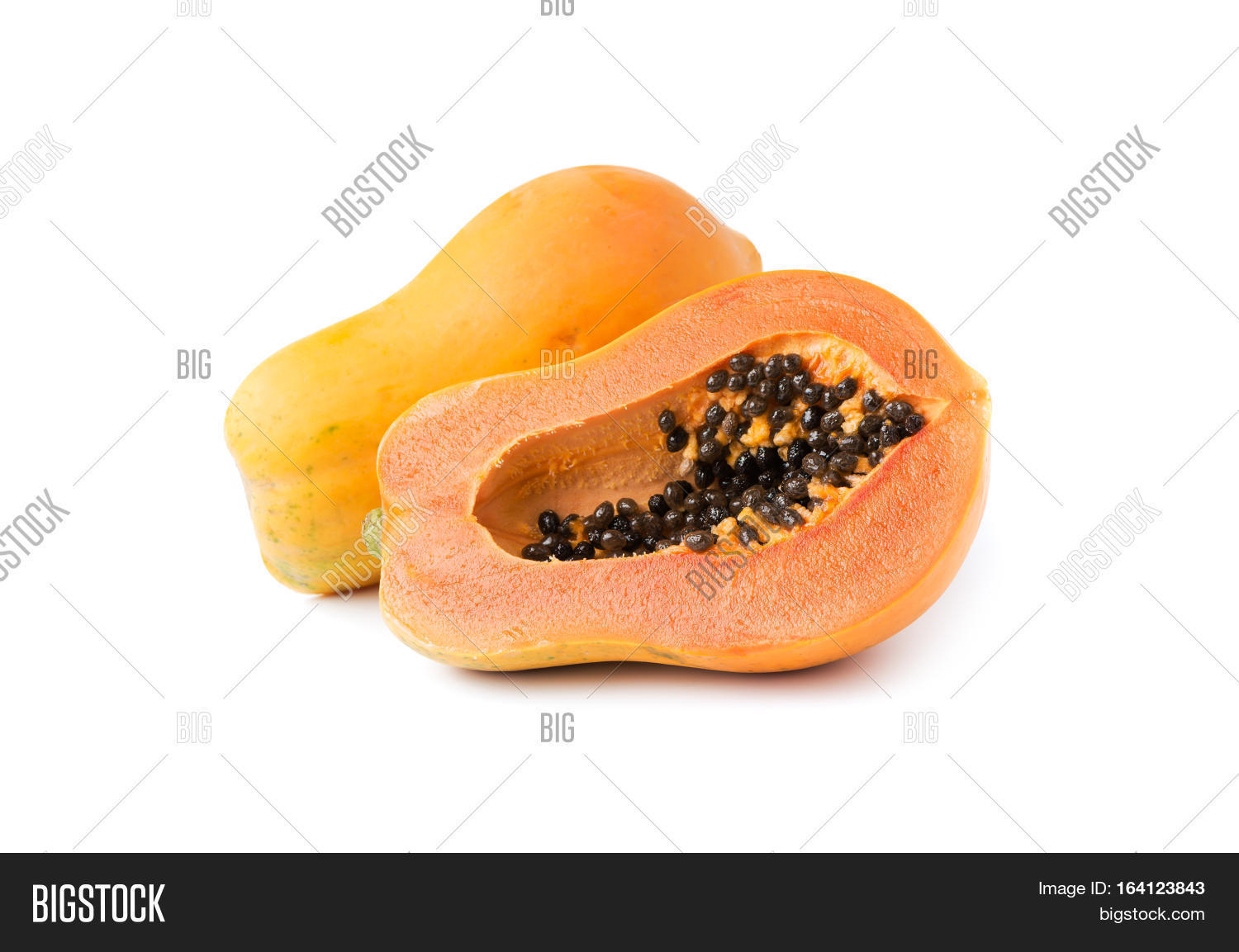 Sliced Papaya Fruit Image & Photo (Free Trial) | Bigstock