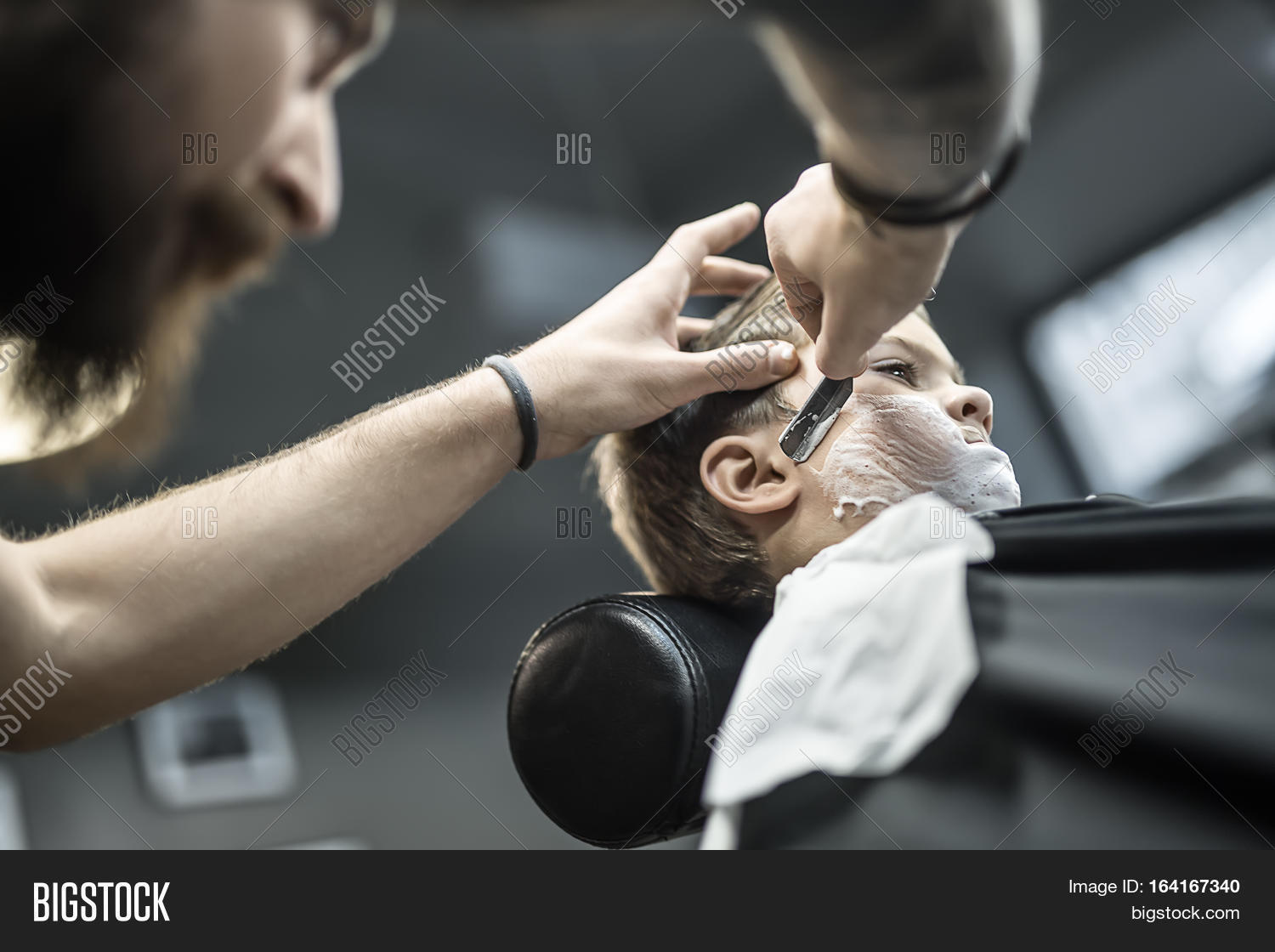 Young Boy Shaving Foam Image & Photo (Free Trial) | Bigstock