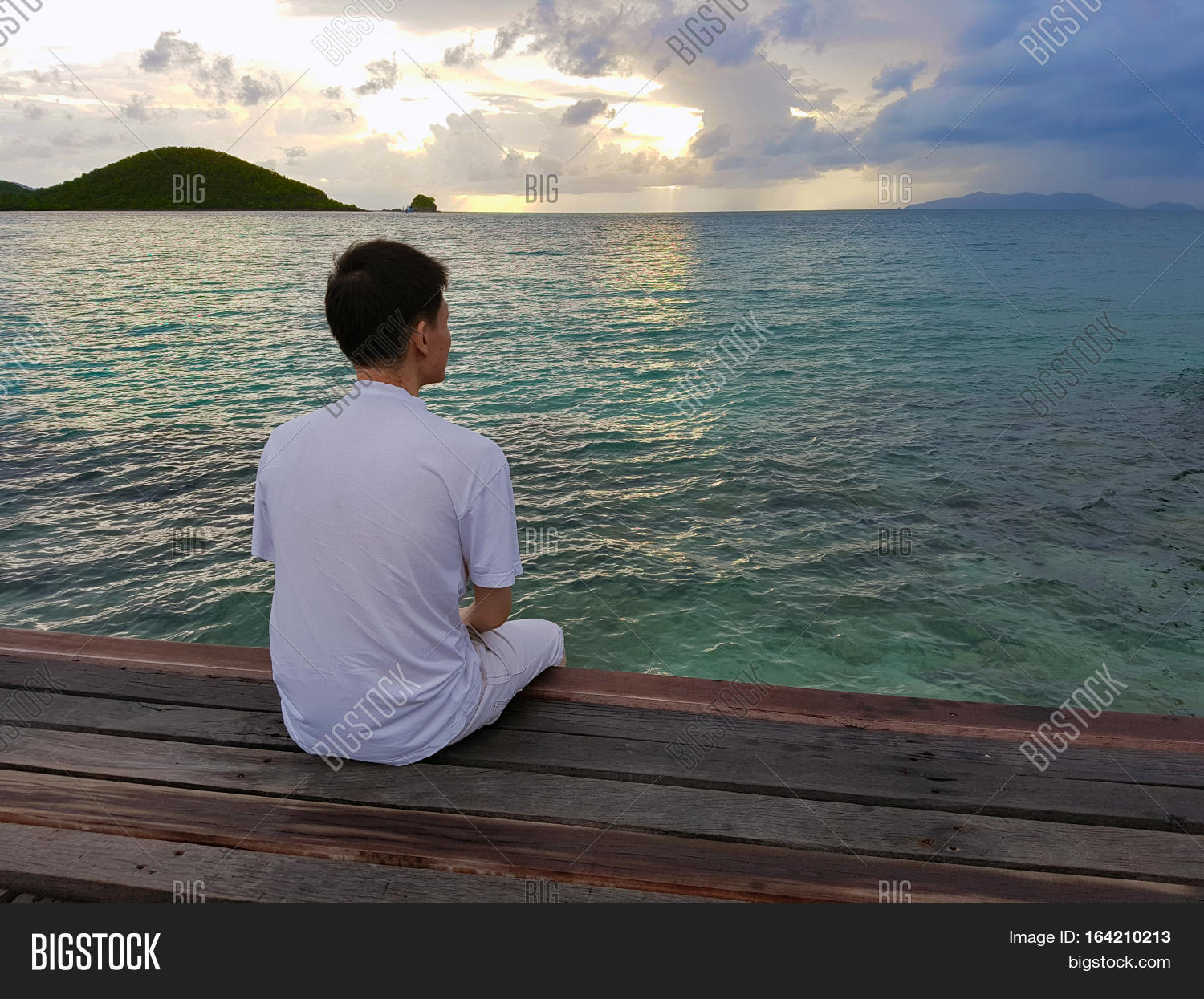 Young Man Relax Siting Image & Photo (Free Trial) | Bigstock