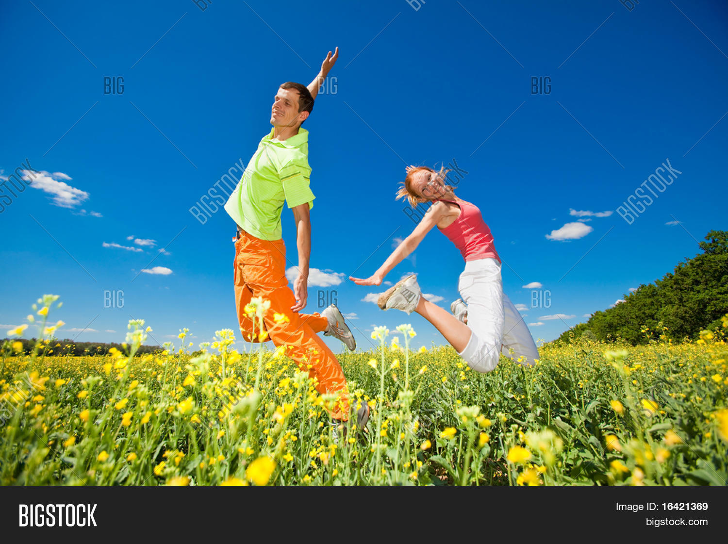 Happy People Jumping Image & Photo (Free Trial) | Bigstock