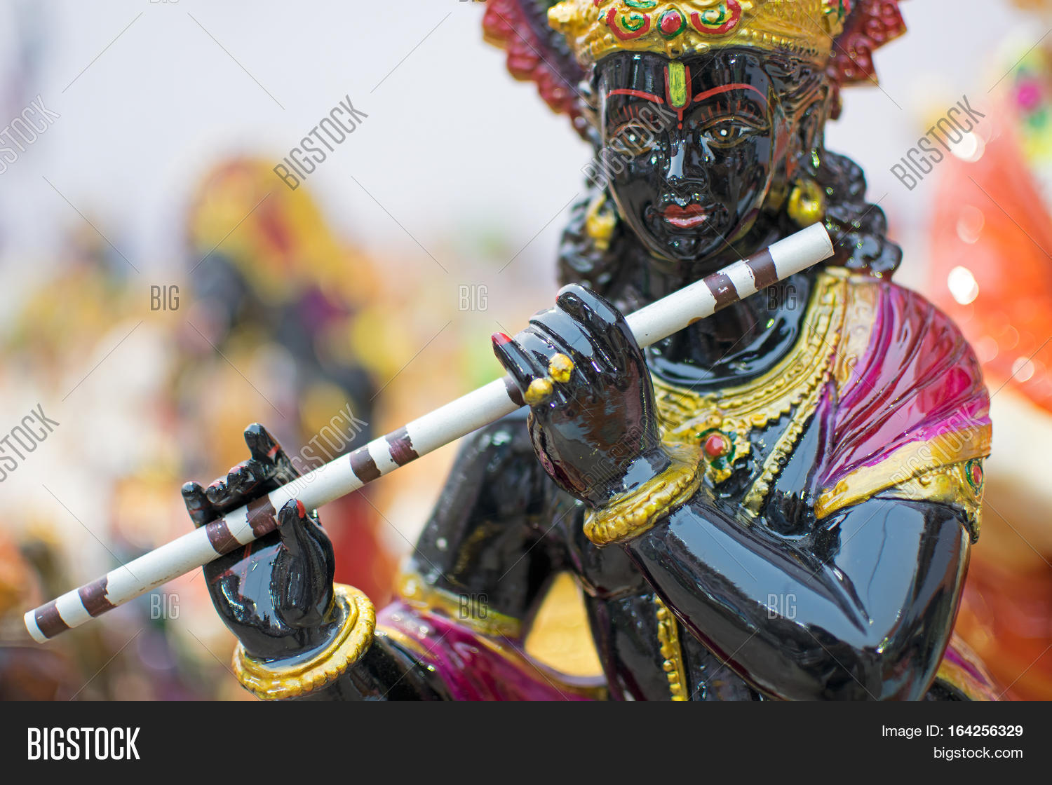 Clay Idol Lord Krishna Image & Photo (Free Trial) | Bigstock