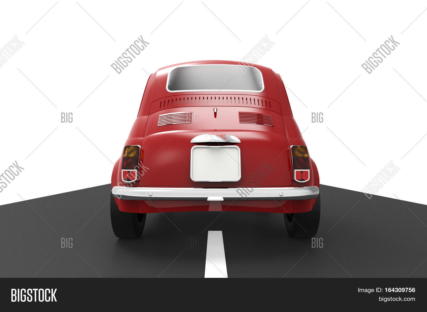 Back View Little Car Image & Photo (Free Trial) | Bigstock