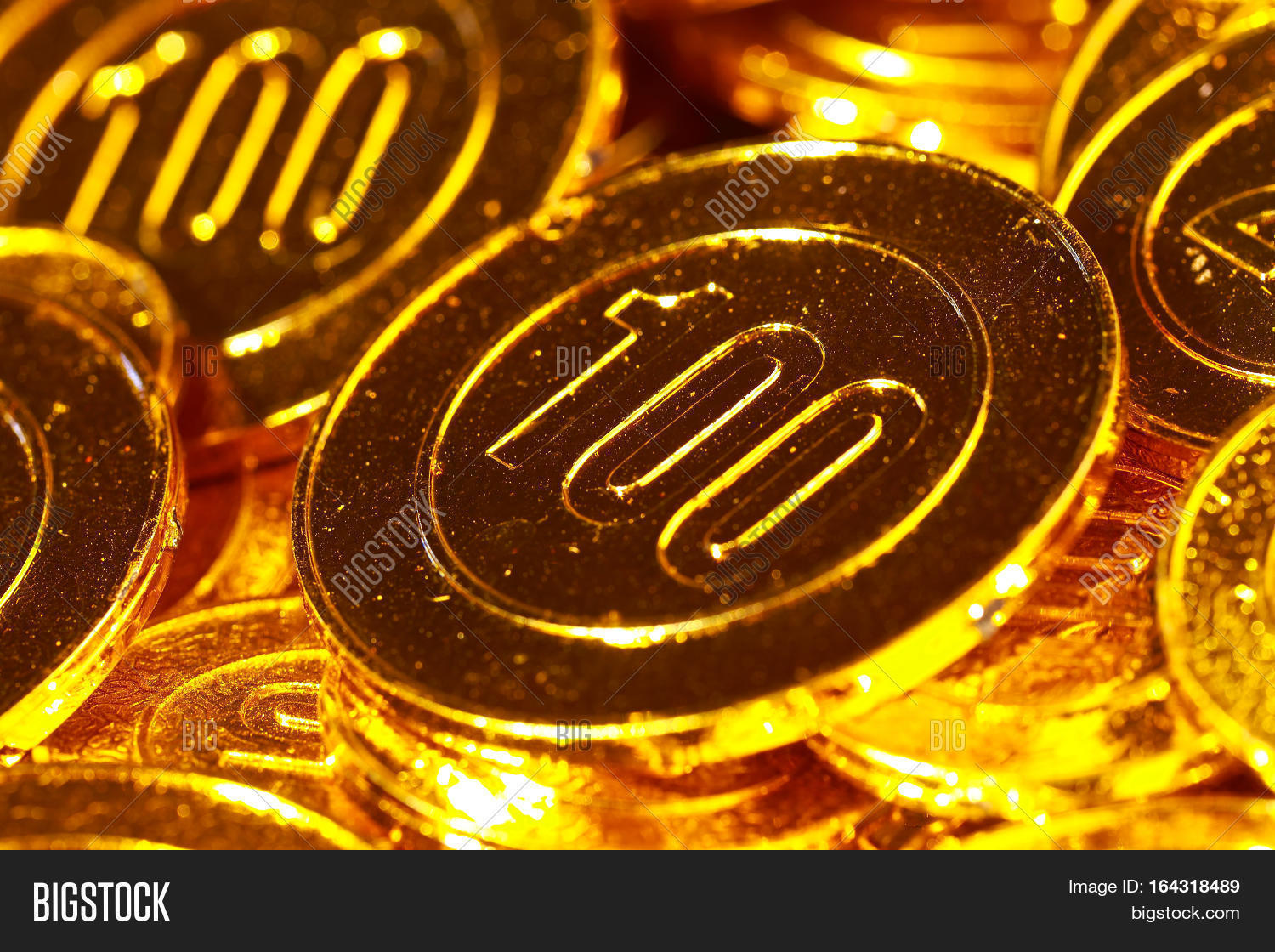 Golden Coins Piled Image & Photo (Free Trial) | Bigstock