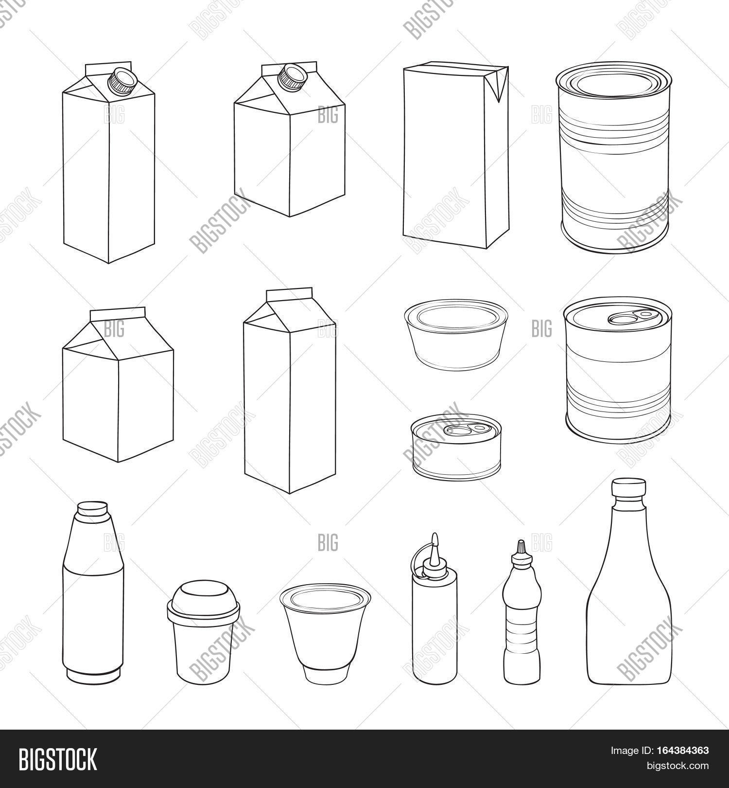 Food Packaging Set. Image & Photo (Free Trial) | Bigstock