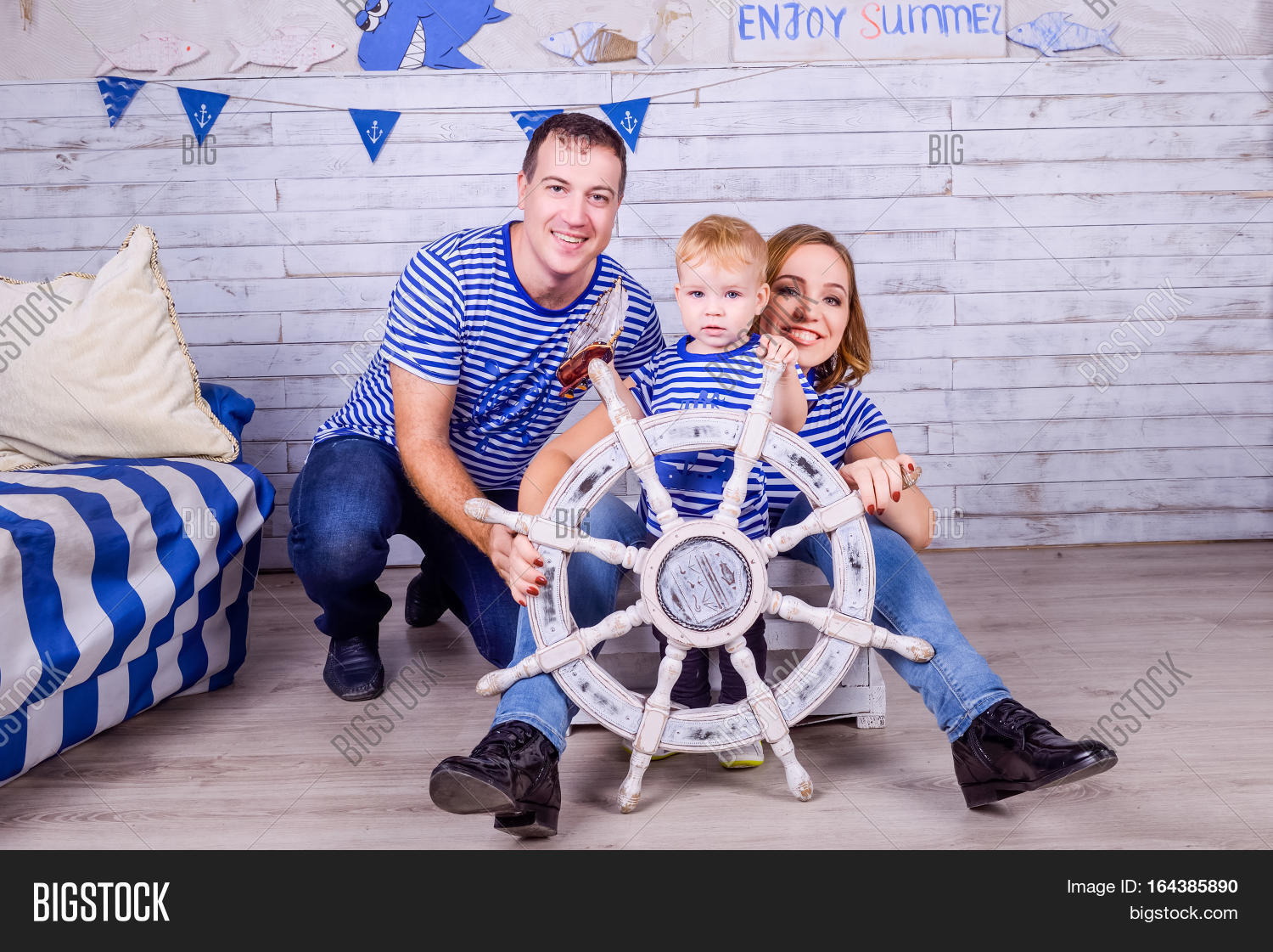 Happy Family Sailor T- Image & Photo (Free Trial) | Bigstock