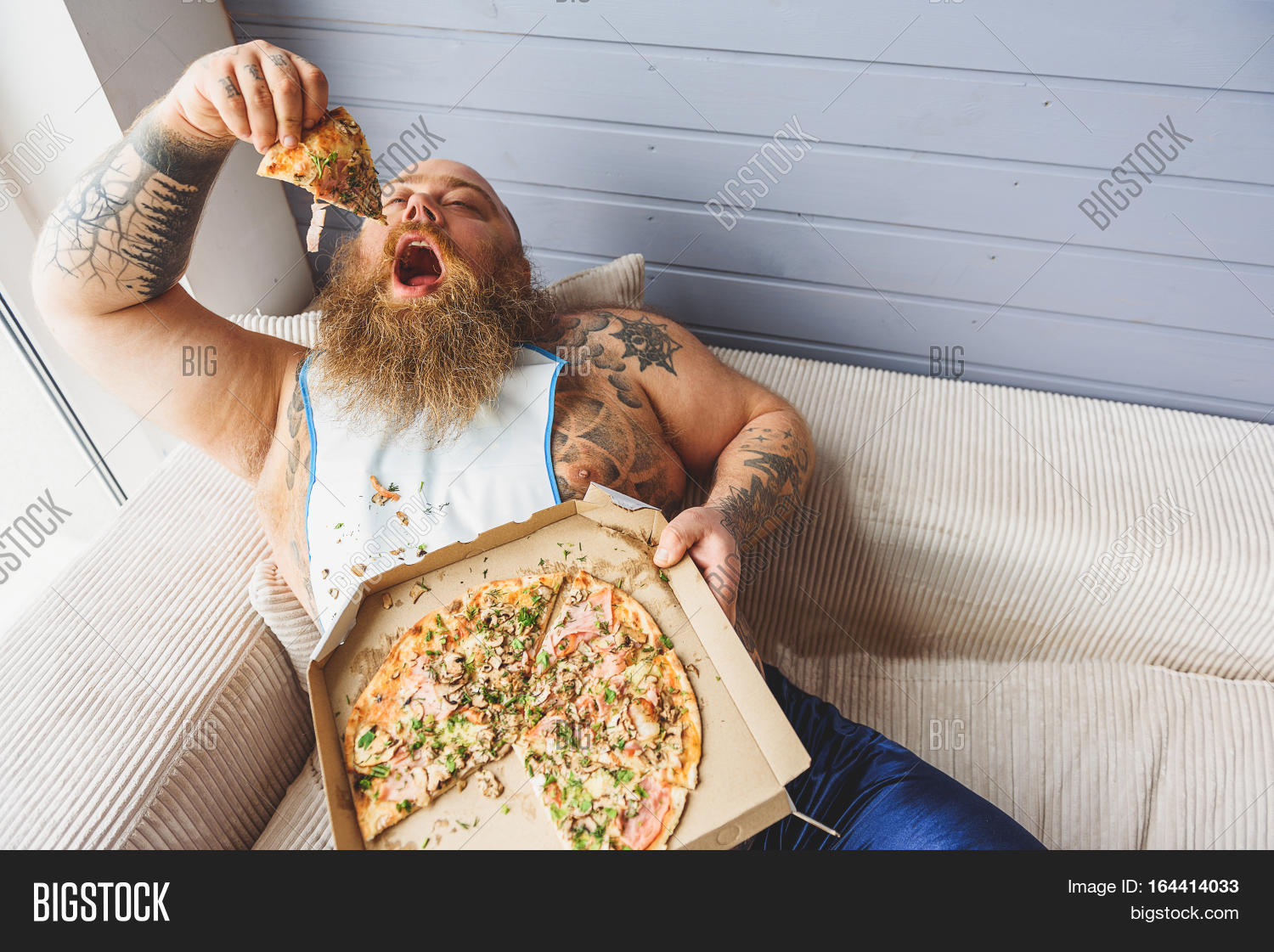 Male Glutton Holding Image & Photo (Free Trial) | Bigstock