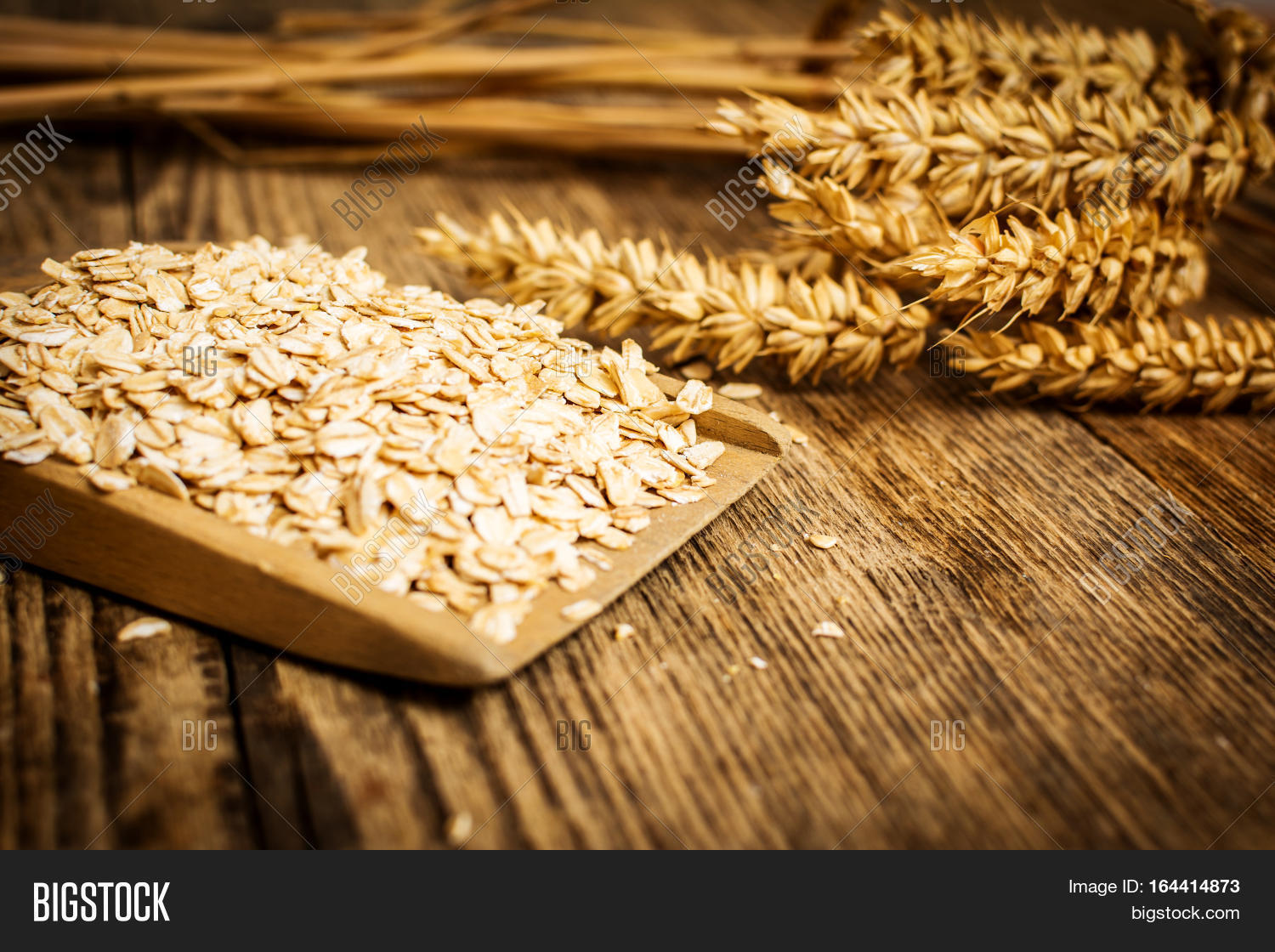 Raw Oatmeal Grains On Image & Photo (Free Trial) | Bigstock