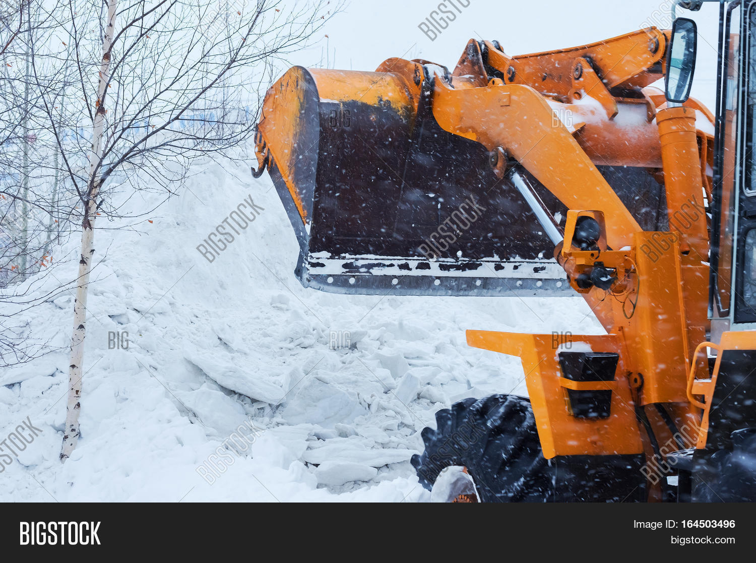Snow Clearing. Tractor Image & Photo (Free Trial) | Bigstock