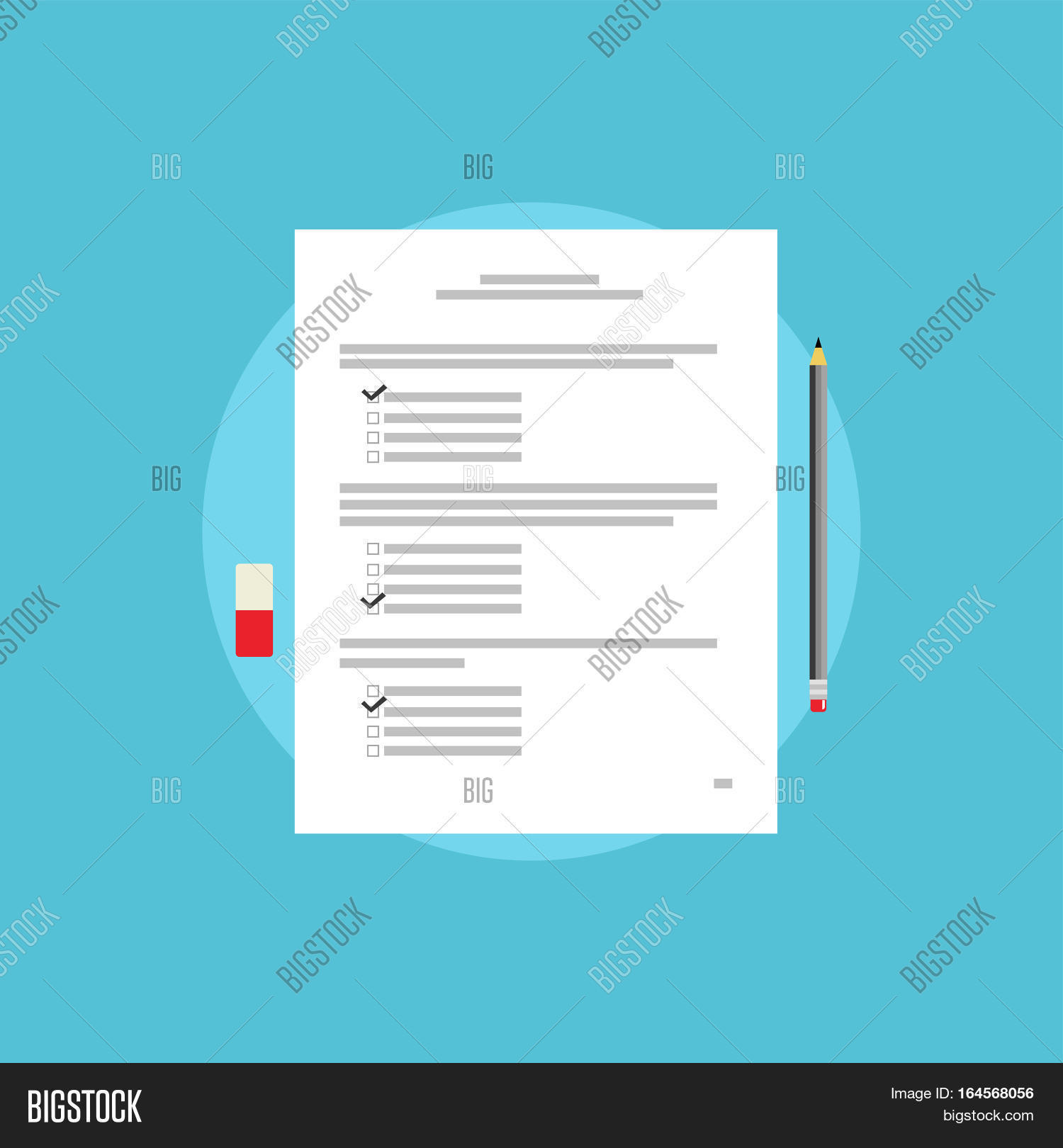 Test Paper Exam Vector & Photo (Free Trial) | Bigstock
