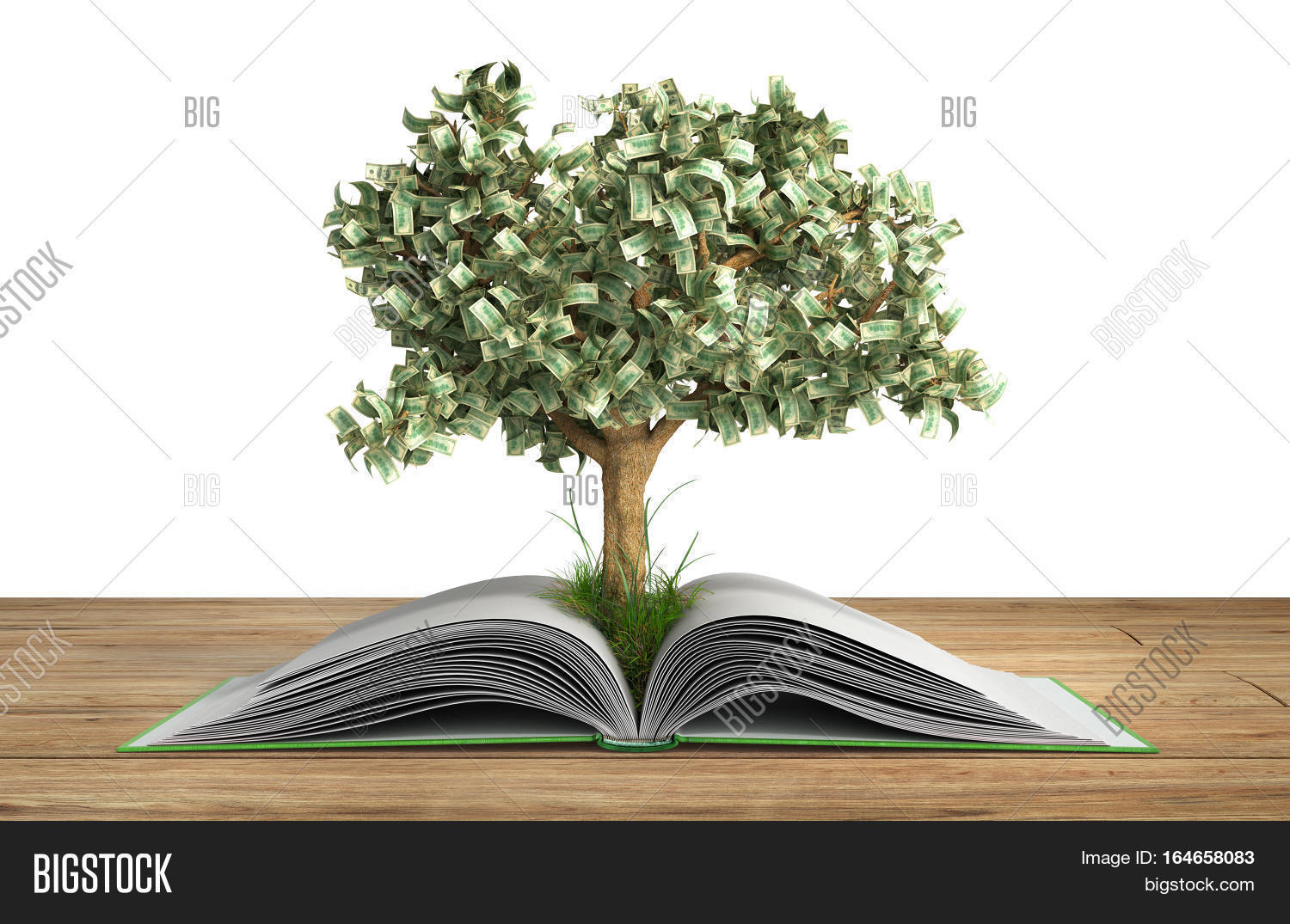 Tree Growing Book Big Image & Photo (Free Trial) | Bigstock