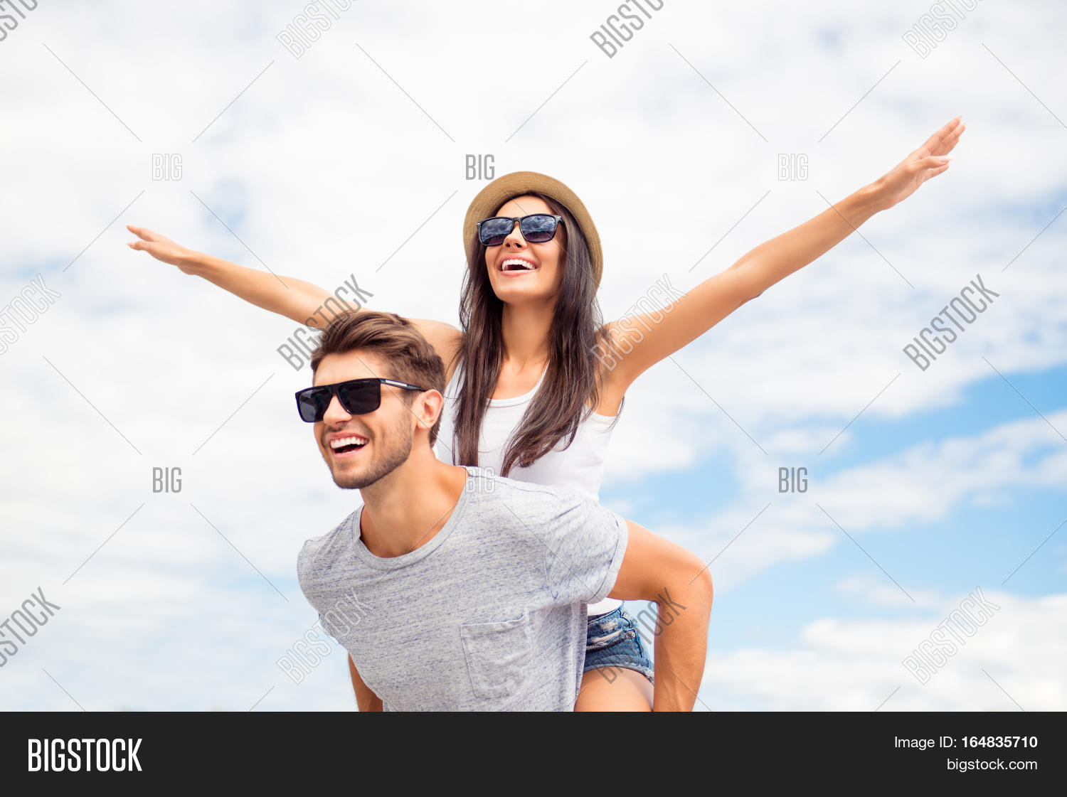 Young Guy Piggybacking Image & Photo (Free Trial) | Bigstock