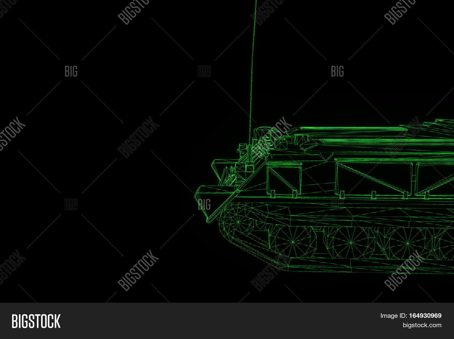 3D Tank Hologram Image & Photo (Free Trial) | Bigstock